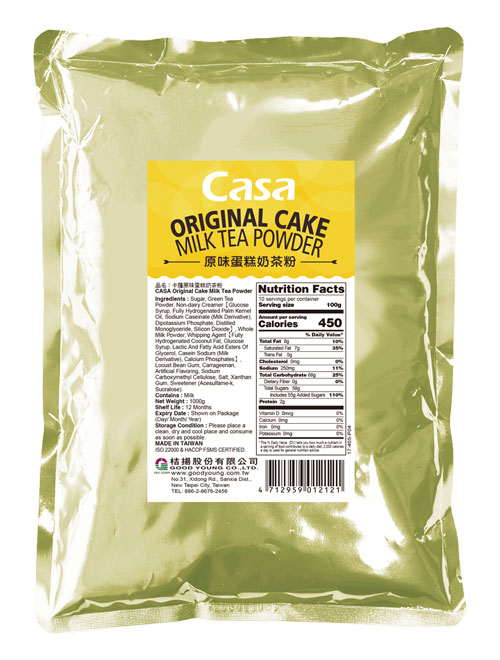 CASA Matcha Cake Milk Tea Foam Powder | Melisun Co. Ltd